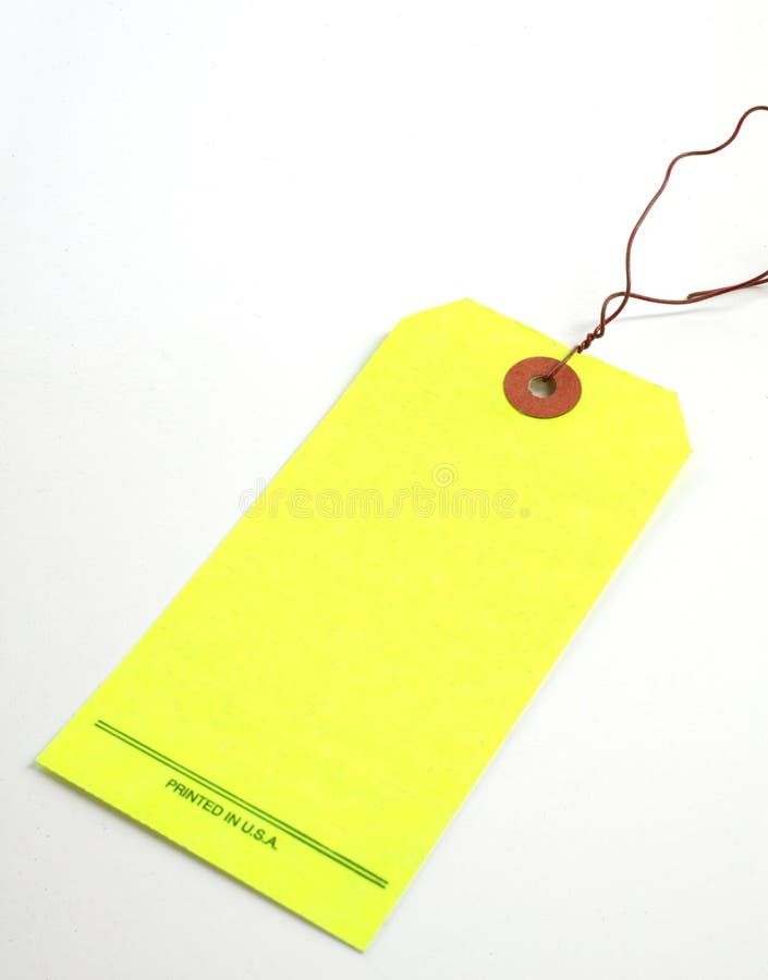 Safety Tag stock photo. Image of information, notice, neon - 488756