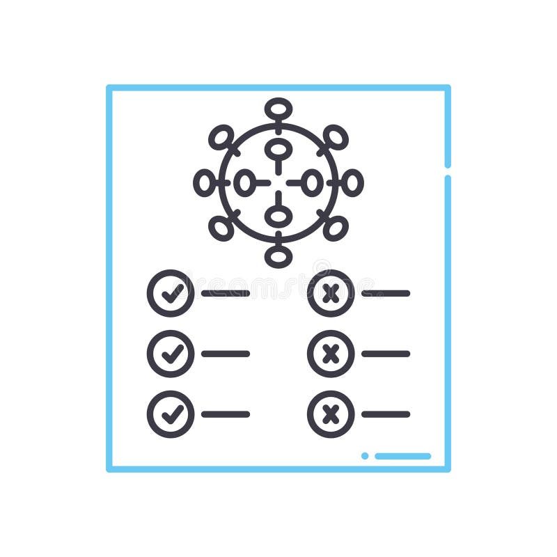 Safety Tips Line Icon, Outline Symbol, Vector Illustration, Concept ...