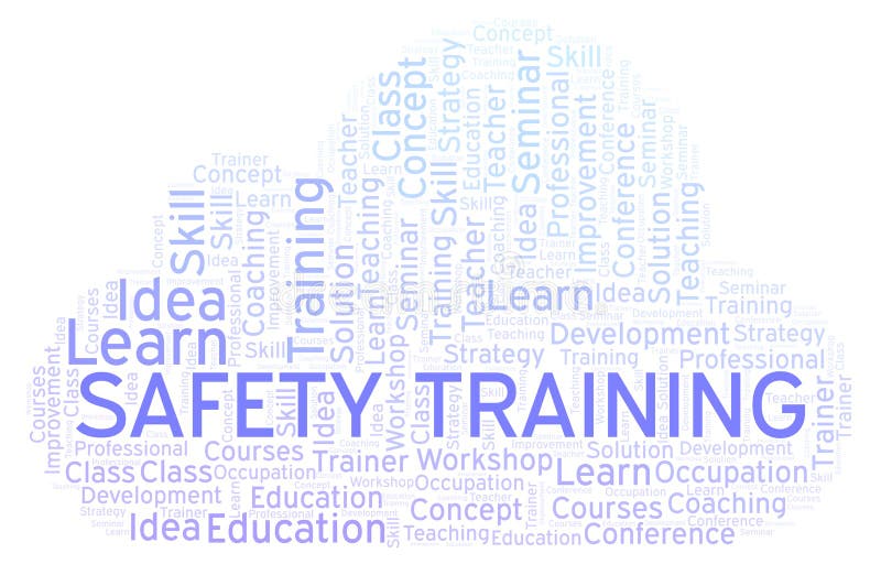 Safety Training Word Cloud. Stock Illustration - Illustration of ...