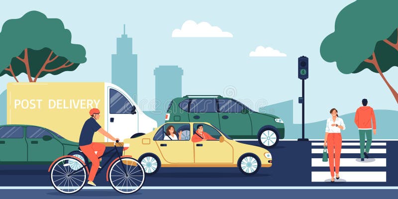 Safety and Transport Background Illustration Stock Vector ...