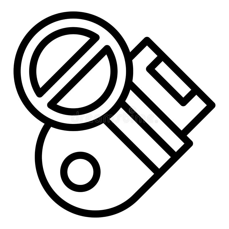 Safety Usb Flash Icon Outline Vector. Data Secure Stock Vector ...