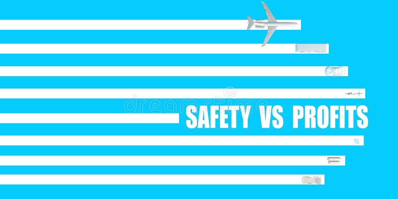 Safety vs Profits stock illustration. Illustration of profits - 189334460