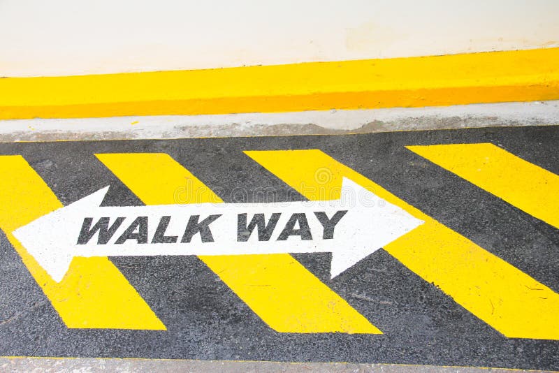 Safety walk way stock image. Image of outdoors, lane - 35262389