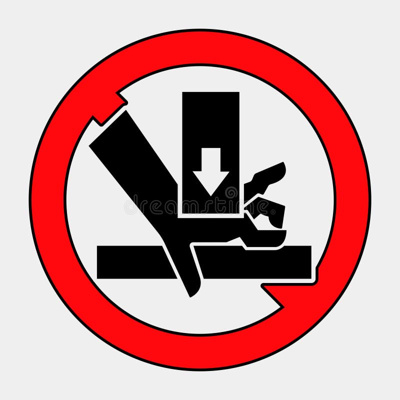 Safety Warning Sign for Machine Operation Precautions Stock Vector ...