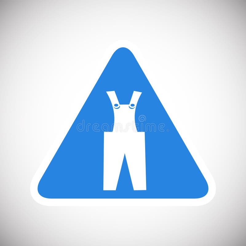 Industrial Safety Signs Set on White Background Stock Vector ...