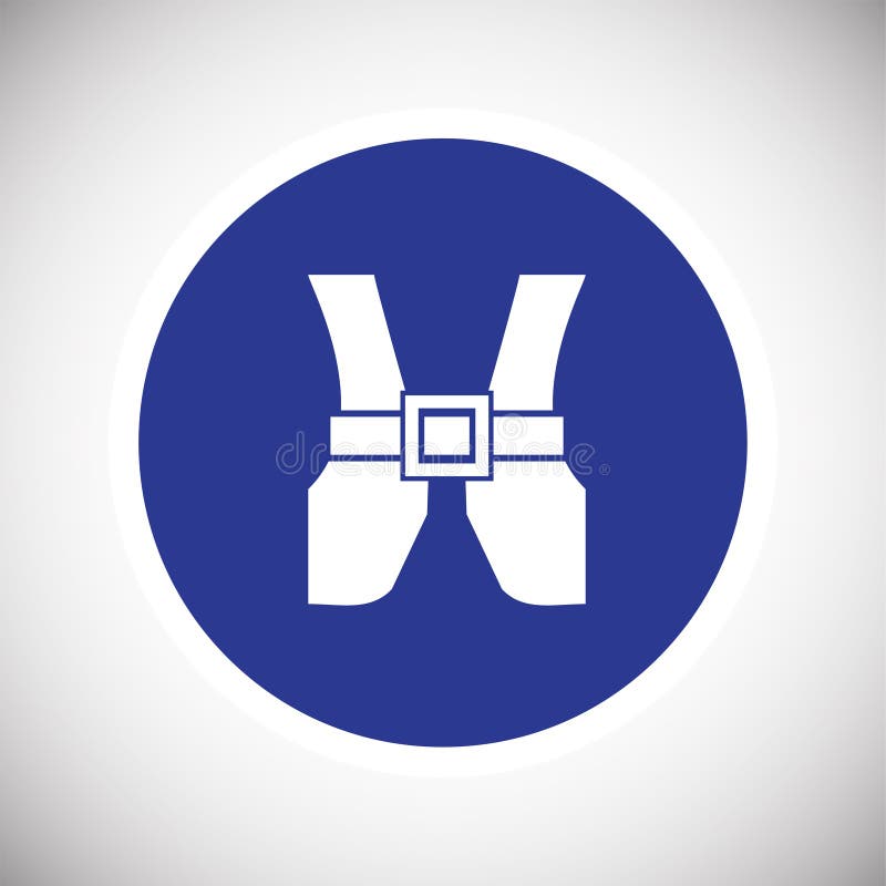 Safety West Blue Sign for Web or App Using Stock Vector - Illustration ...