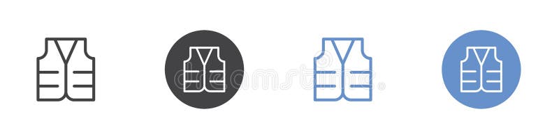 Safety West Icon Flat Set in Black and White Color Stock Vector ...