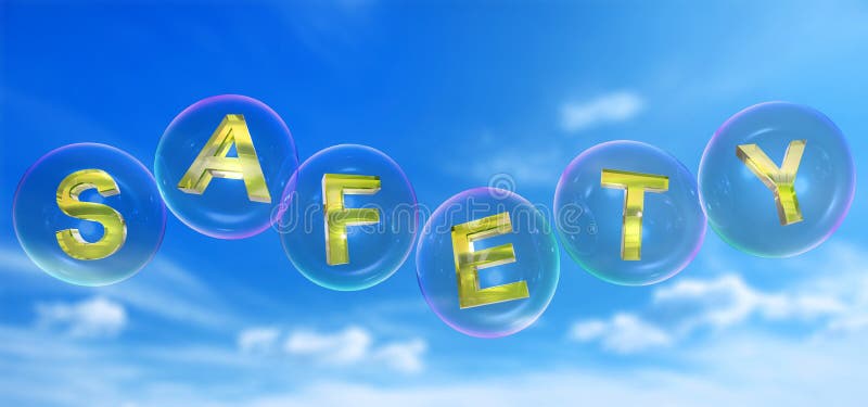 Safety Red Bubble Background Stock Illustration - Illustration of banner, safety: 129483917