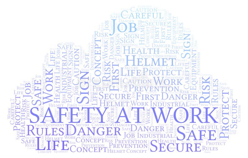 Work Safety Word Cloud Stock Illustrations – 555 Work Safety Word Cloud ...