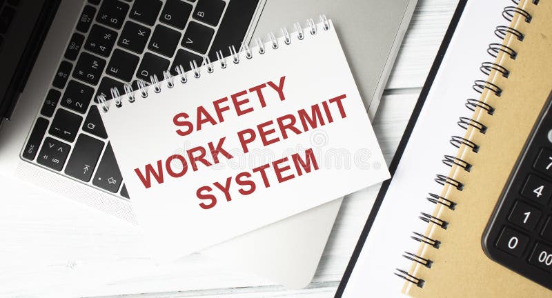 Safety at Workplace Focusing on Safety Work Permit System Stock Photo ...