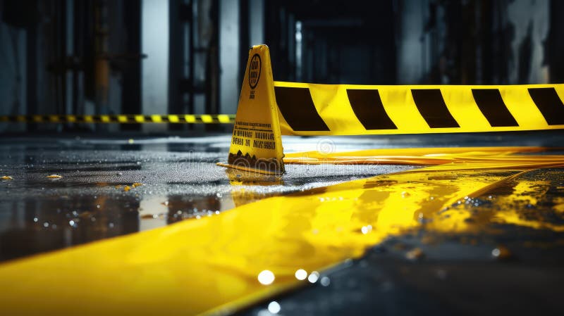 Safety Yellow and Black Caution Border Stock Illustration ...