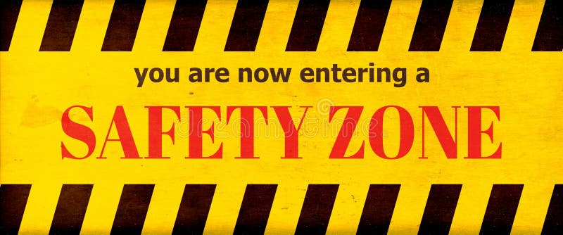 Safety zone stock photo. Image of background, grunge - 258603280