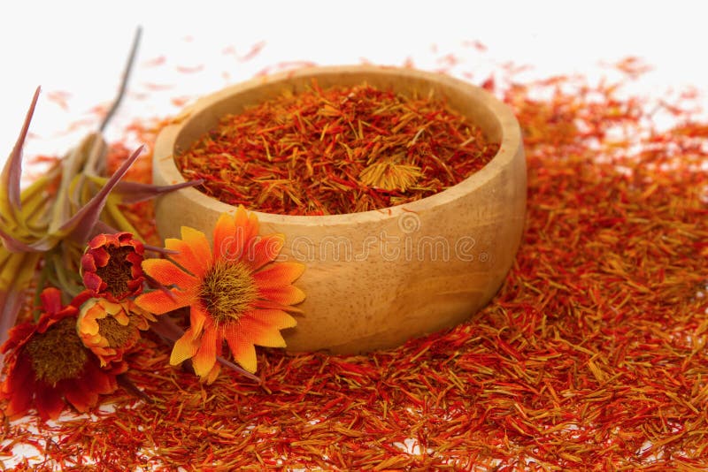 Safflower, False Saffron stock photo. Image of natural - 36782222