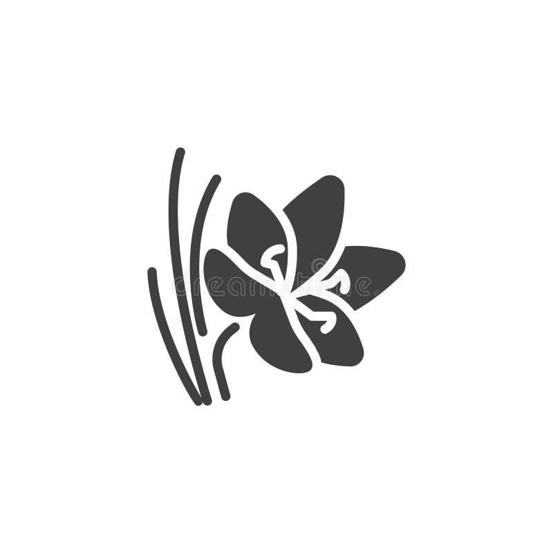 Saffron Logo Icon Vector Template Stock Vector - Illustration of flat ...