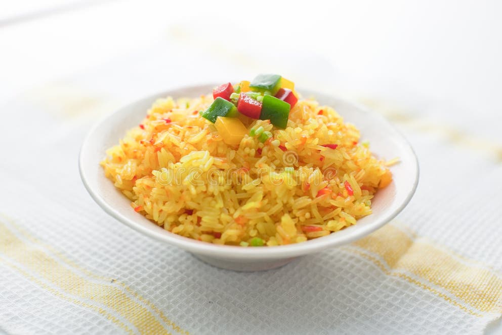 Saffron Fried Rice stock image. Image of grain, cooking - 67932801