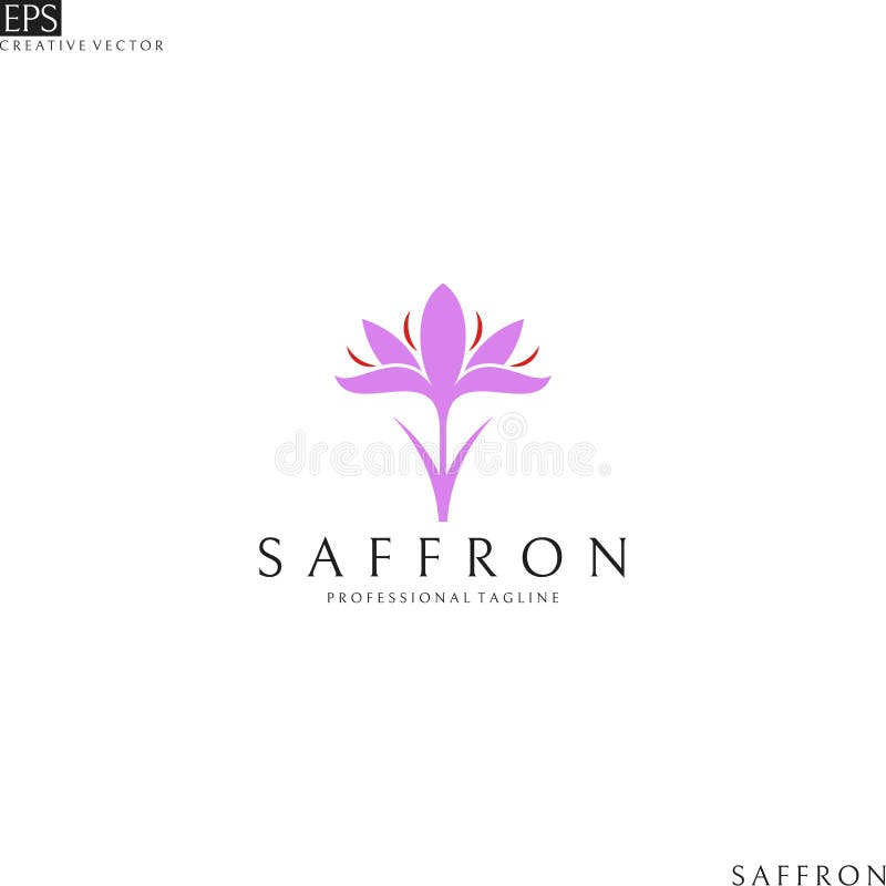 Saffron Logo Icon Vector Template Stock Vector - Illustration of icon ...
