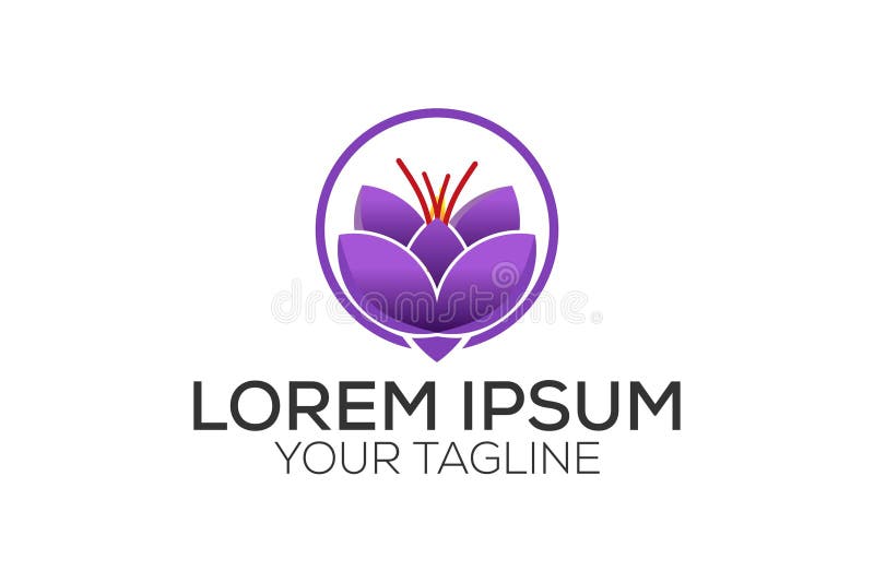 Saffron Logo Icon Vector Template Stock Vector - Illustration of ...