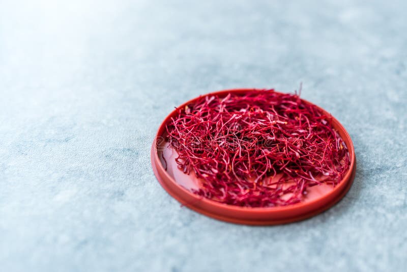Saffron in Red Plastic Cup /Red Threads Kesar, Saffron, Crocus Sativus ...