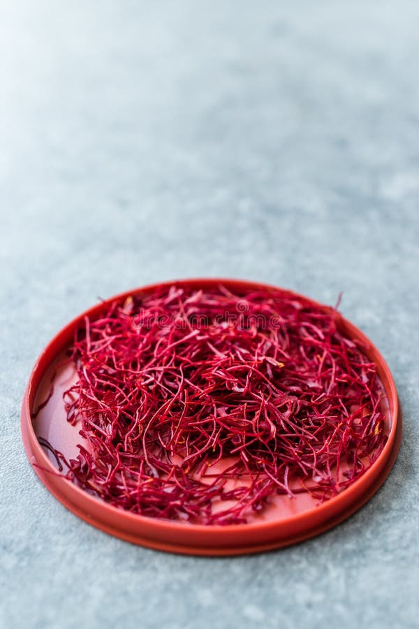 Saffron in Red Plastic Cup /Red Threads Kesar, Saffron, Crocus Sativus ...