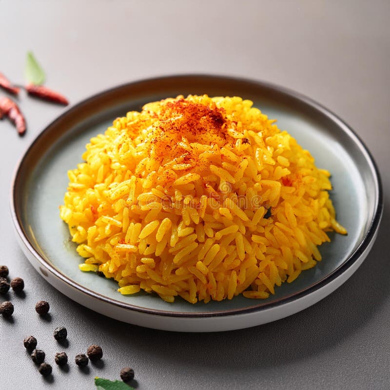 Saffron Risotto, AI Generated Stock Illustration - Illustration of ...