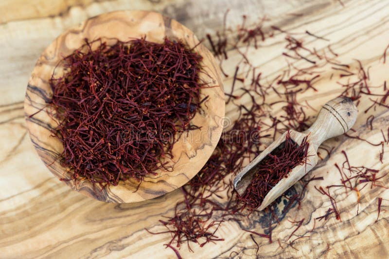 Red Saffron threads stock photo. Image of persian, grain - 205851756
