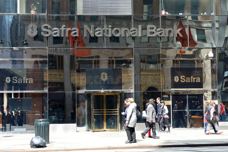 Safra National Bank fotografia stock editoriale. Immagine di manhattan ...