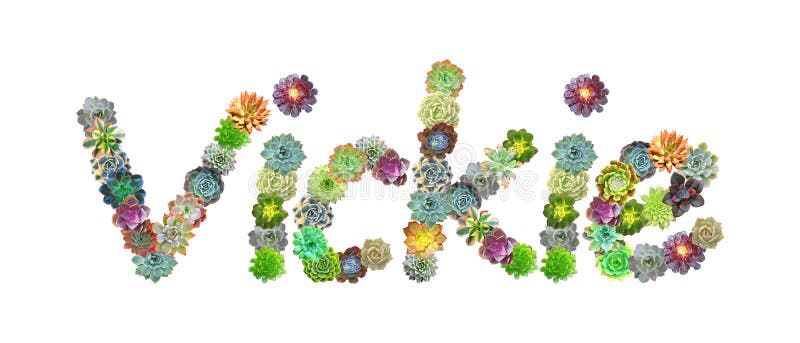 Saftiger Name Vickie stock abbildung. Illustration von hintergrund ...