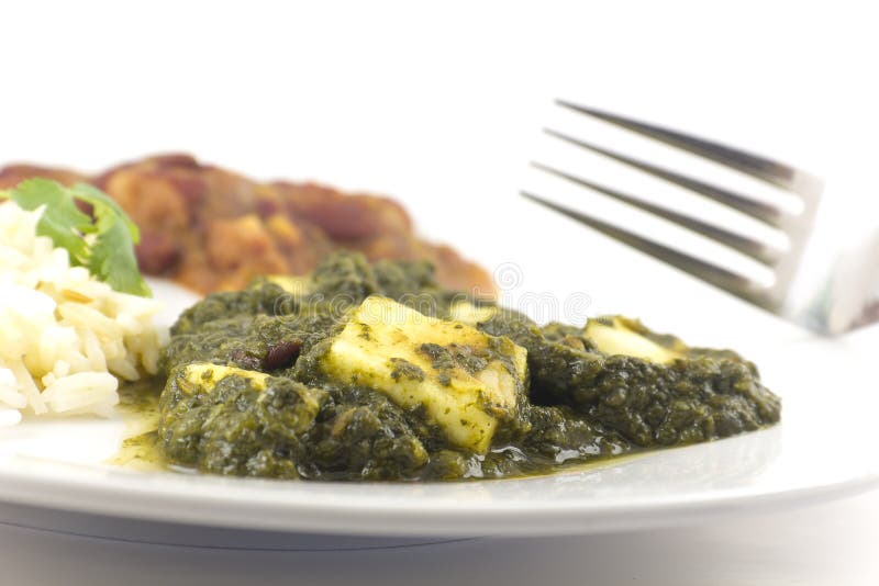 Sag Paneer - Authentic Indian Food Stock Photo - Image of coriander ...