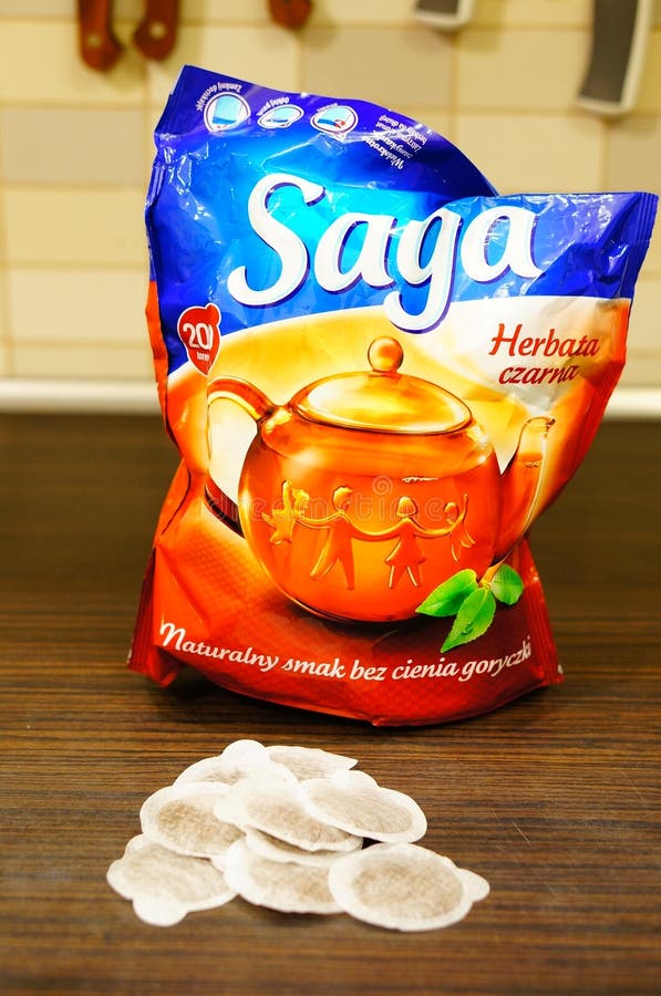 Saga tea editorial photo. Image of saga, product, polish - 48950386