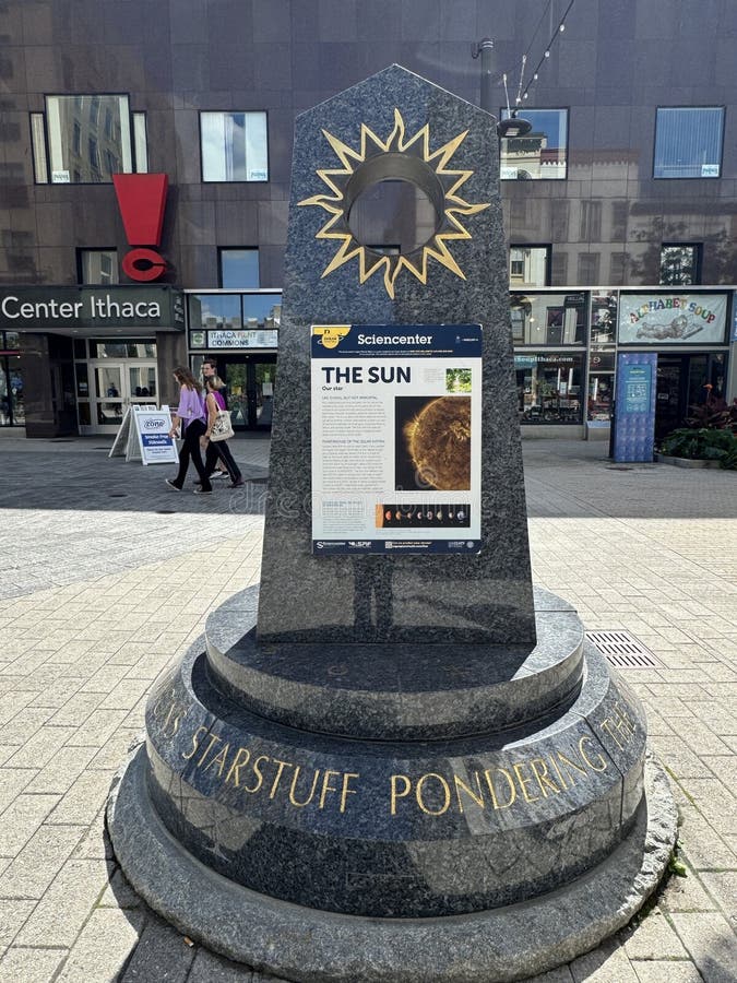 Sagan Planet Walk at Ithaca Commons in Ithaca, New York Editorial Stock ...