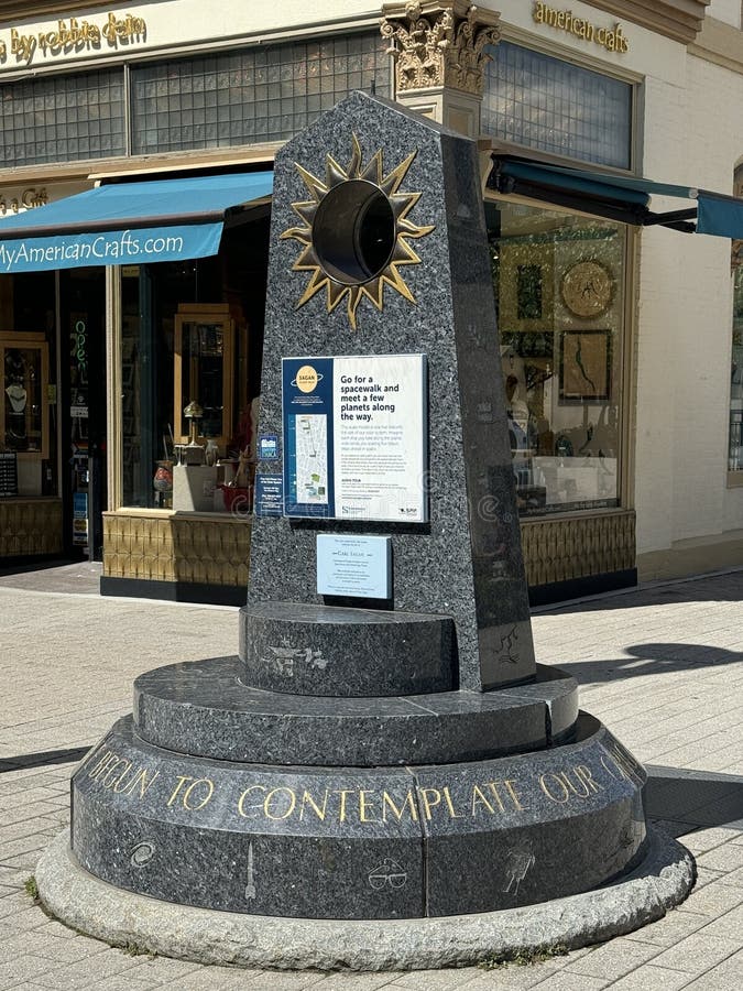 Sagan Planet Walk at Ithaca Commons in Ithaca, New York Editorial Image ...