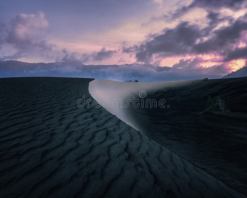 Sagara Wedi in the Area of Mount Bromo, East Java, Indonesia Stock ...