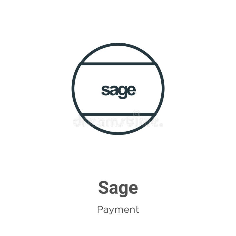 Sage Flat Design Vector Icon. Stock Vector - Illustration of aromatic ...