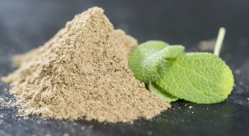 Sage Powder photo stock. Image du nourriture, sain, houseplant - 37949340