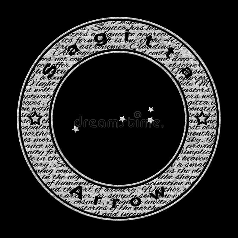 Sagitta Star Constellation, Arrow Constellation Stock Illustration ...