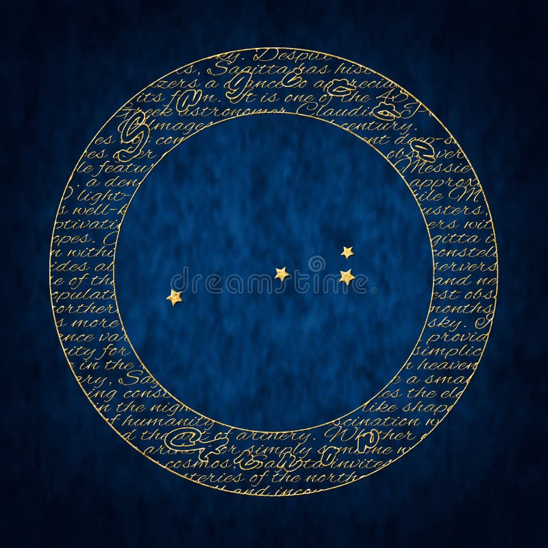 Sagitta Star Constellation, Arrow Constellation Stock Image - Image of ...