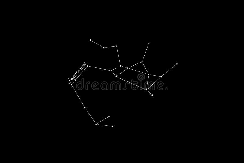 Sagittarius Constellation, Cluster of Stars, Archer Constellation Stock ...