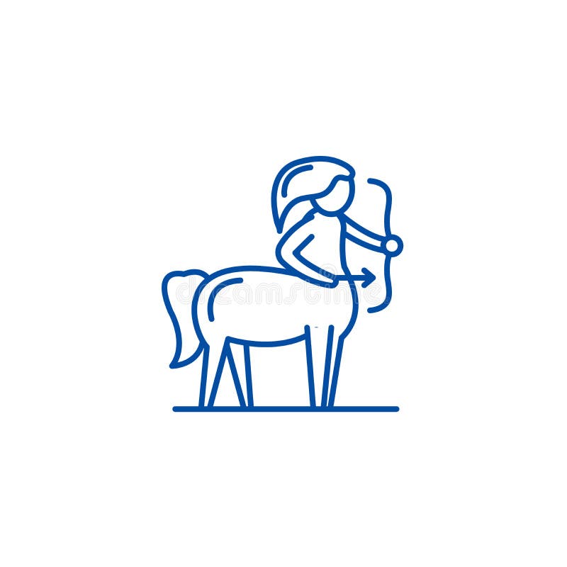Zodiac Sagittarius Line Drawing Stock Illustrations 814 Zodiac