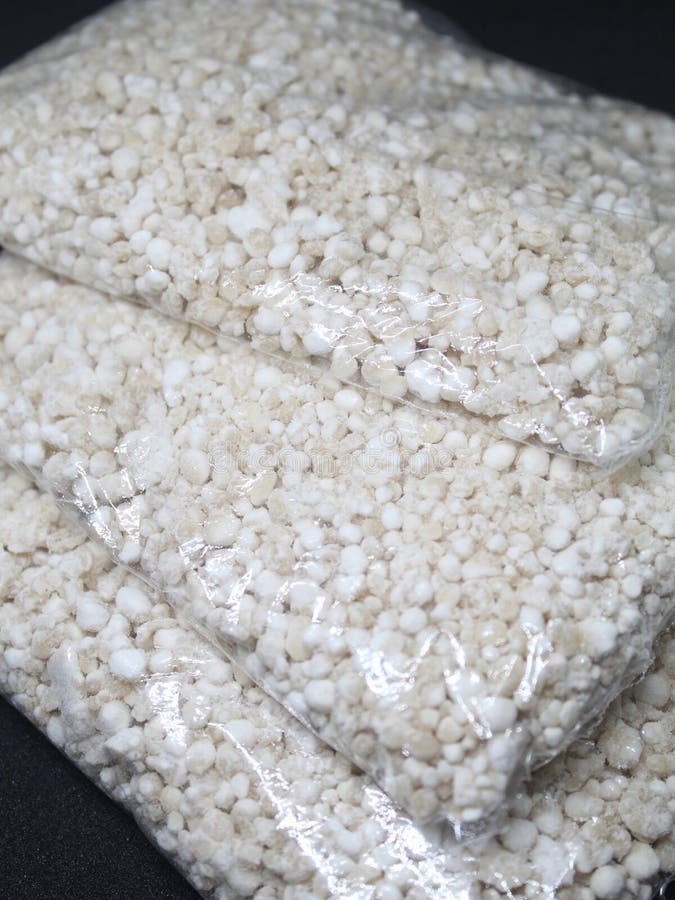 Sago Granules in Plastic Packaging Stock Photo - Image of fresh ...