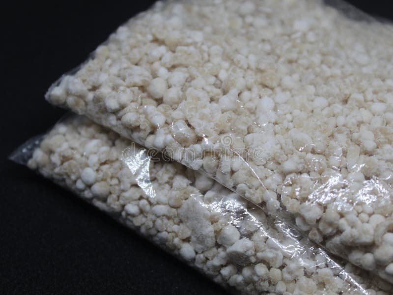 Sago Granules in Plastic Packaging Stock Image - Image of food ...