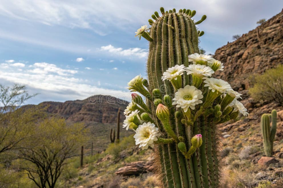 Saguaro Cactus. Generated Using AI. Stock Illustration - Illustration of plant, field: 358948566