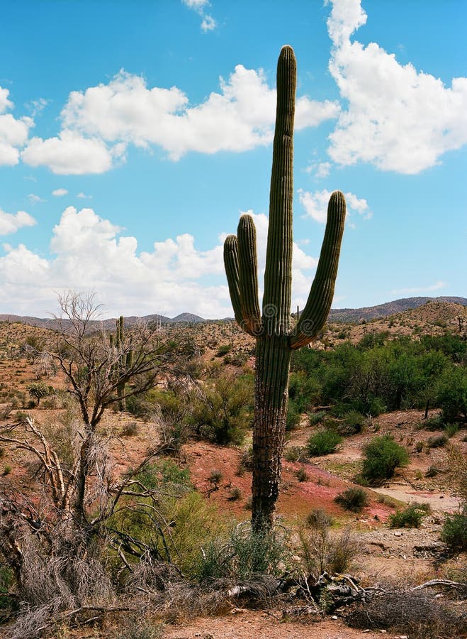 Saguaro Cactus stock photo. Image of colorful, cholla - 7996558