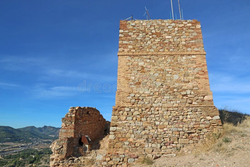 Sagunto Castle, Spain stock image. Image of village - 237733841