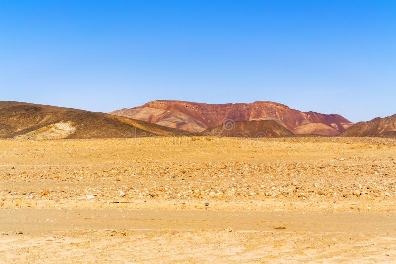 Sahara Desert Landscape in Sudan Near Wadi Halfa. Stock Image - Image ...