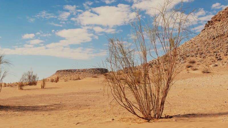 Sahara Desert, Tunisia, View of the Tembaine Mountain Stock Video ...