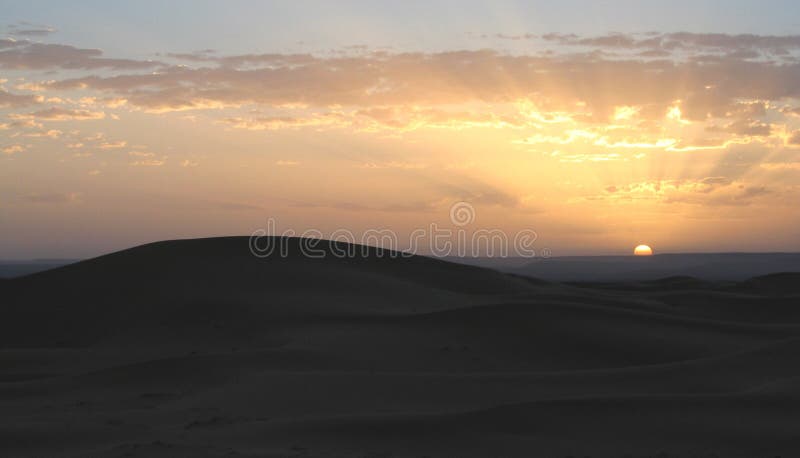 Sahara Sunset stock image. Image of sandstorm, sahara, clouds - 242655