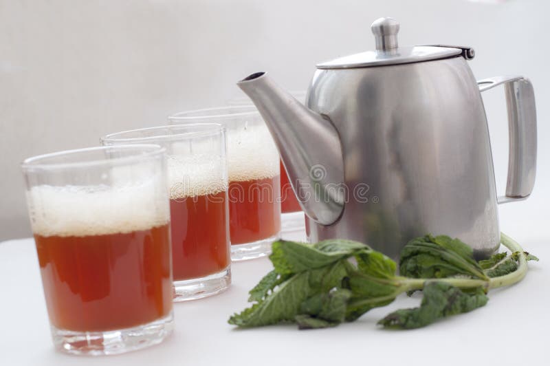 Saharawi traditional tea stock photo. Image of food - 167289022