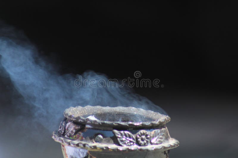 Sahumerio with Copal Lit during a Ritual Stock Image - Image of clothes ...