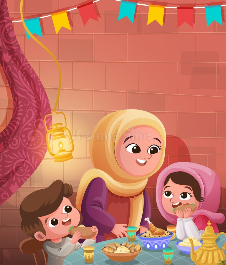 Iftar Family Stock Illustrations – 2,175 Iftar Family Stock ...