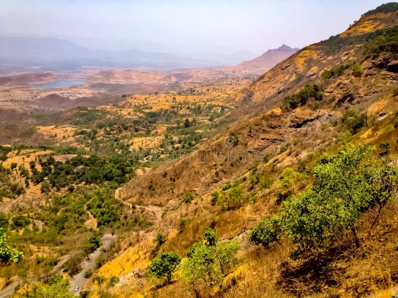 Sahyadri Mountains at Matheran Stock Image - Image of nature, sahyadri ...